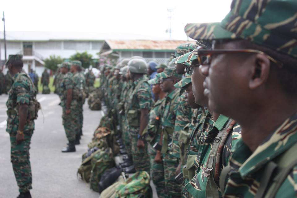 GDF ranks mobilized in wake of Venezuelan threats; route marches to ...