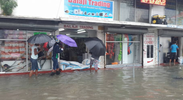 Sections of Georgetown and other parts of the coast under flood waters ...