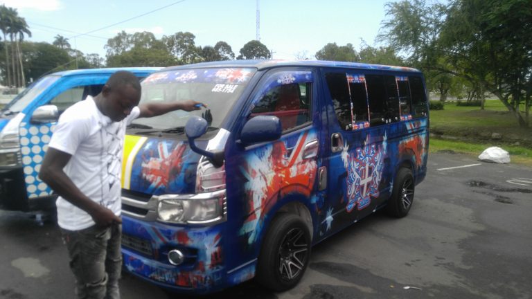Mini-bus operators protest Police crackdown on colourful wraps - News ...