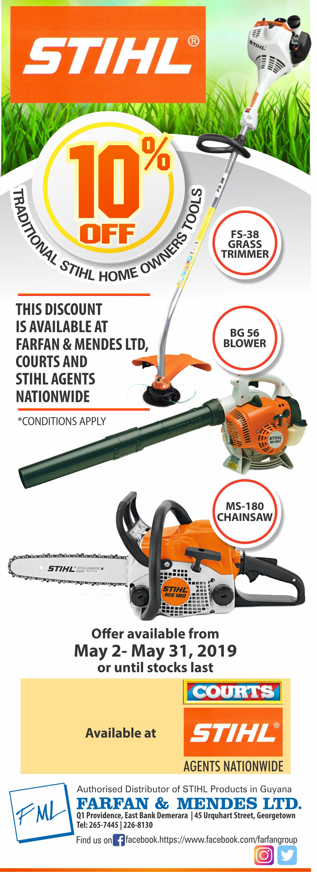 FML STIHL HOMEOWNERS DISCOUNT WEB BANNER - News Source Guyana