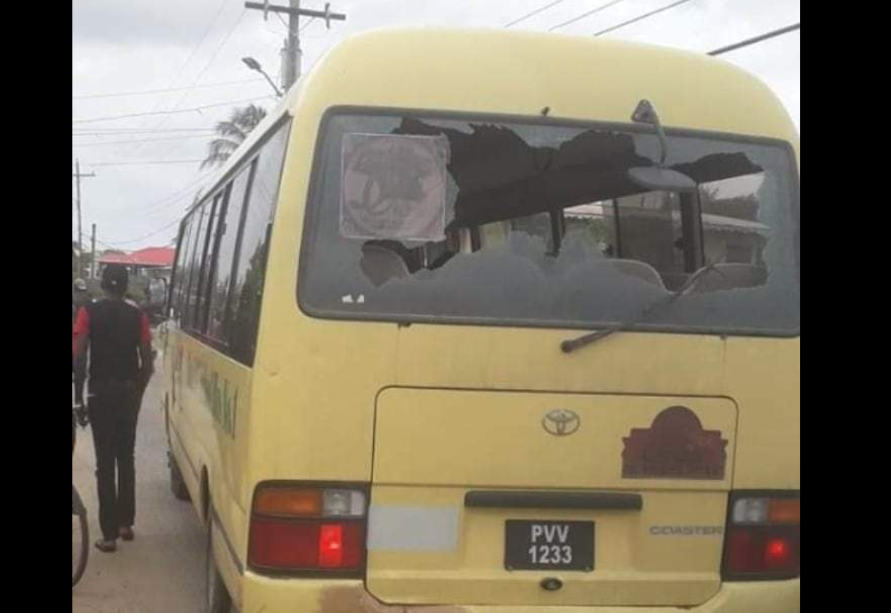 School bus attacked by protesters at Bath Settlement; Four children ...