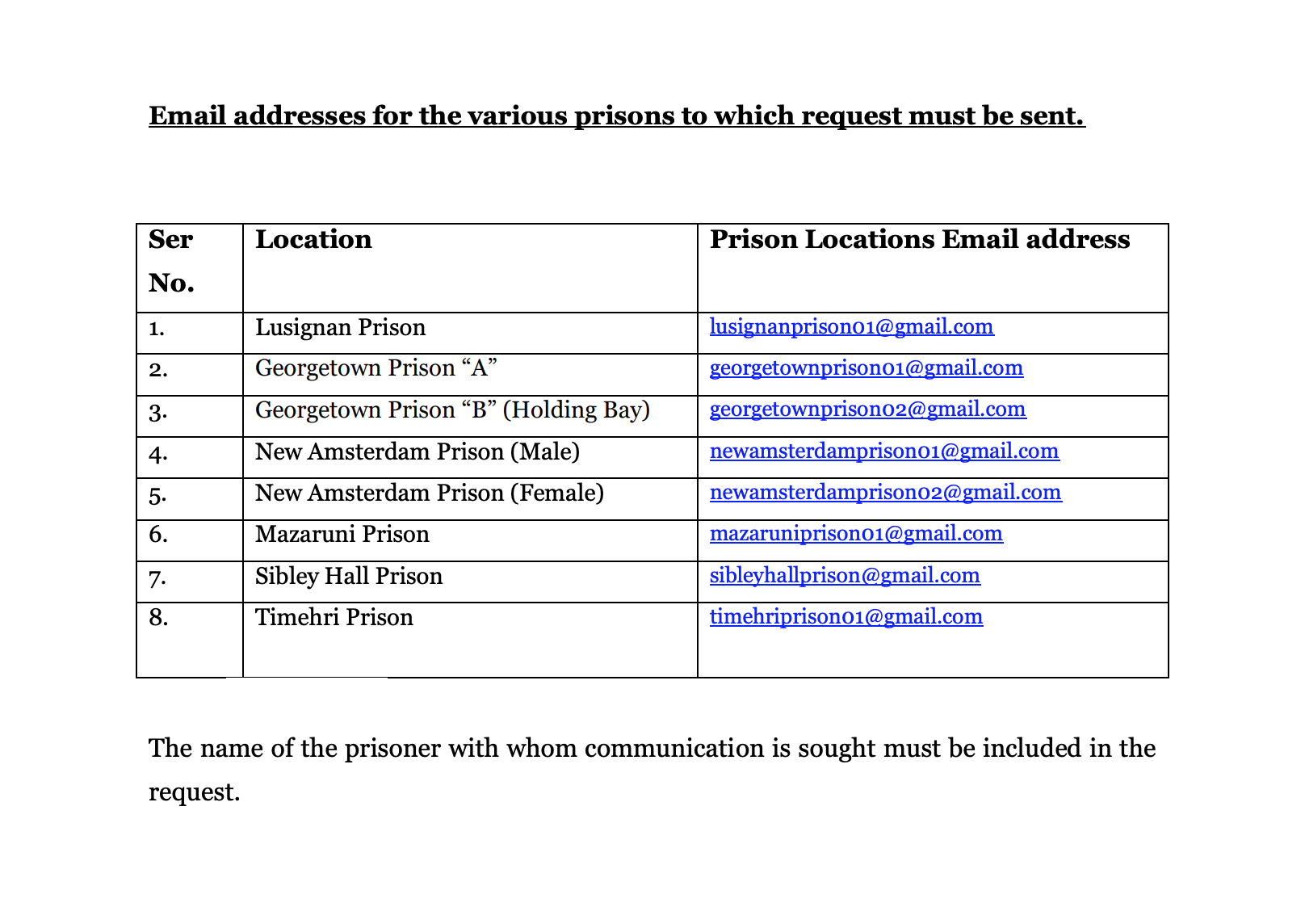 Prisoners to be allowed supervised video calls with Attorneys and ...