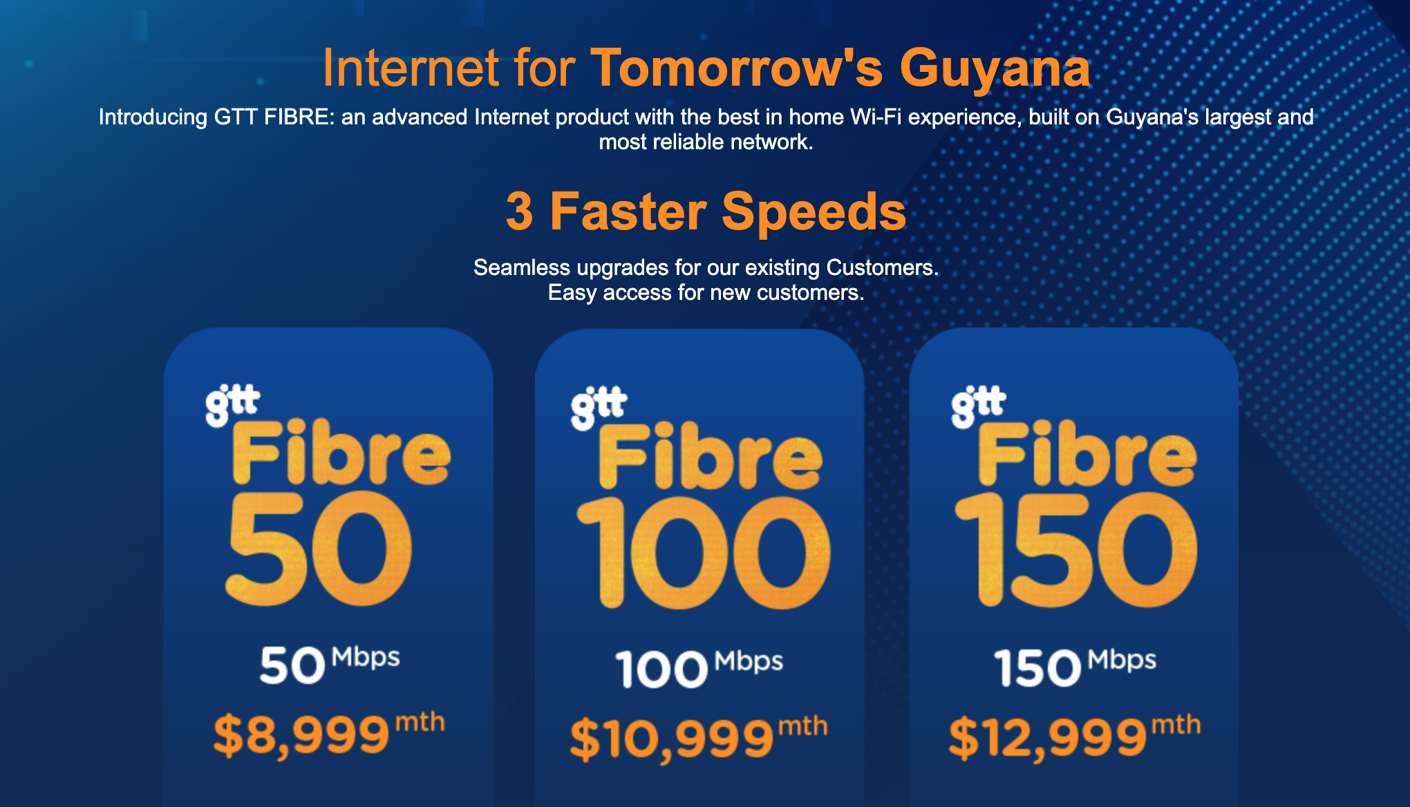 GTT announces major upgrades as Blaze speeds up to Fibre - News Source ...