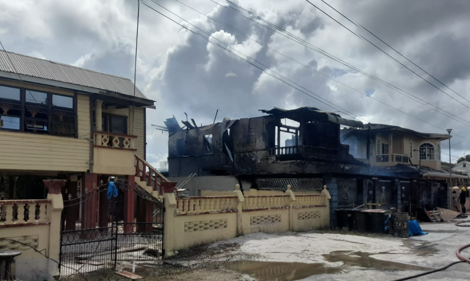Grove Hardware store gutted by fire - News Source Guyana