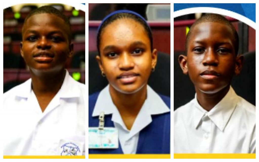 Three students tie for top NGSA spot - News Source Guyana