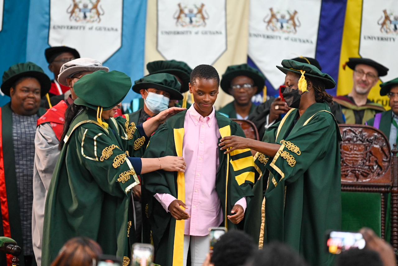 Letitia Wright pays tribute to family and country as UG confers her with Honorary Doctorate ...