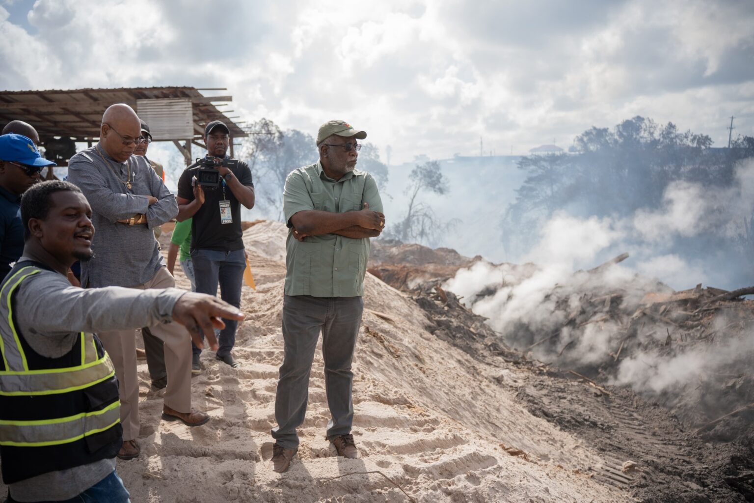 Sawmill waste site fire in Linden declared disaster; CDC funneling more ...