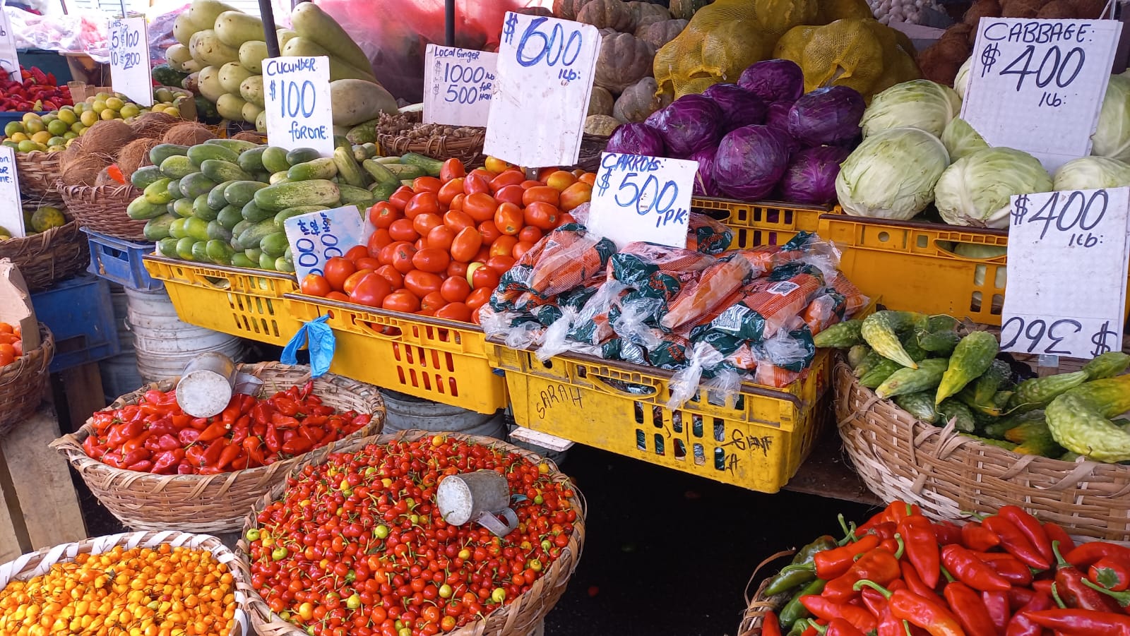 Prices for fruits, vegetables, meats and ground provision have risen by ...