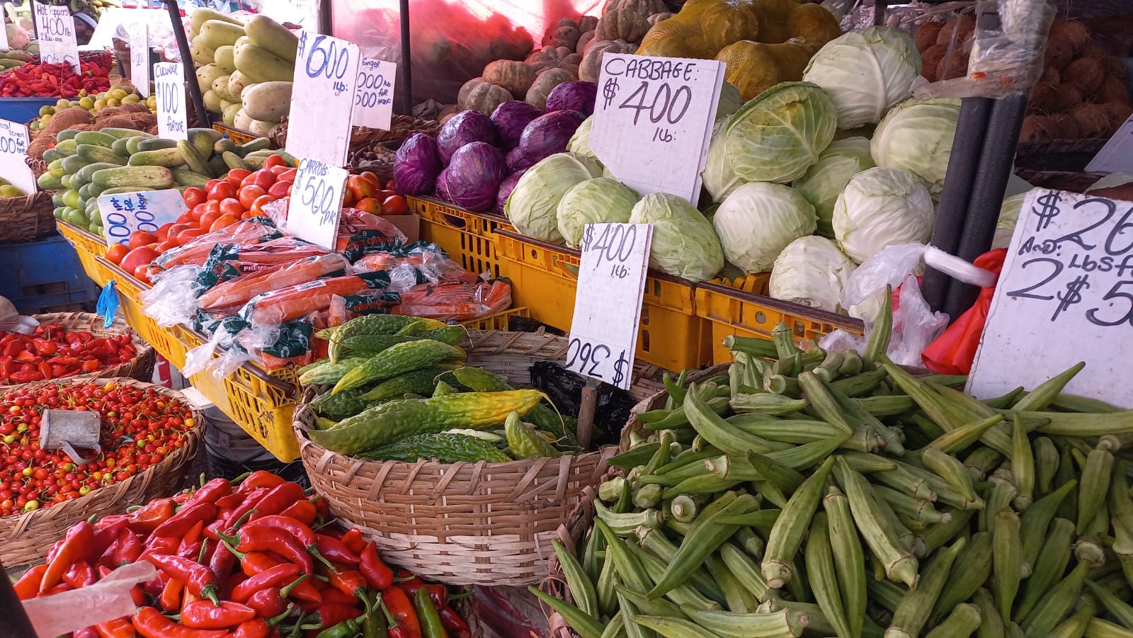 Prices for fruits, vegetables, meats and ground provision have risen by ...