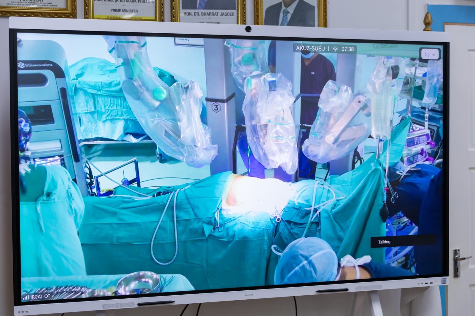 Landmark Cardiac tele-surgery using robotic surgical system performed ...